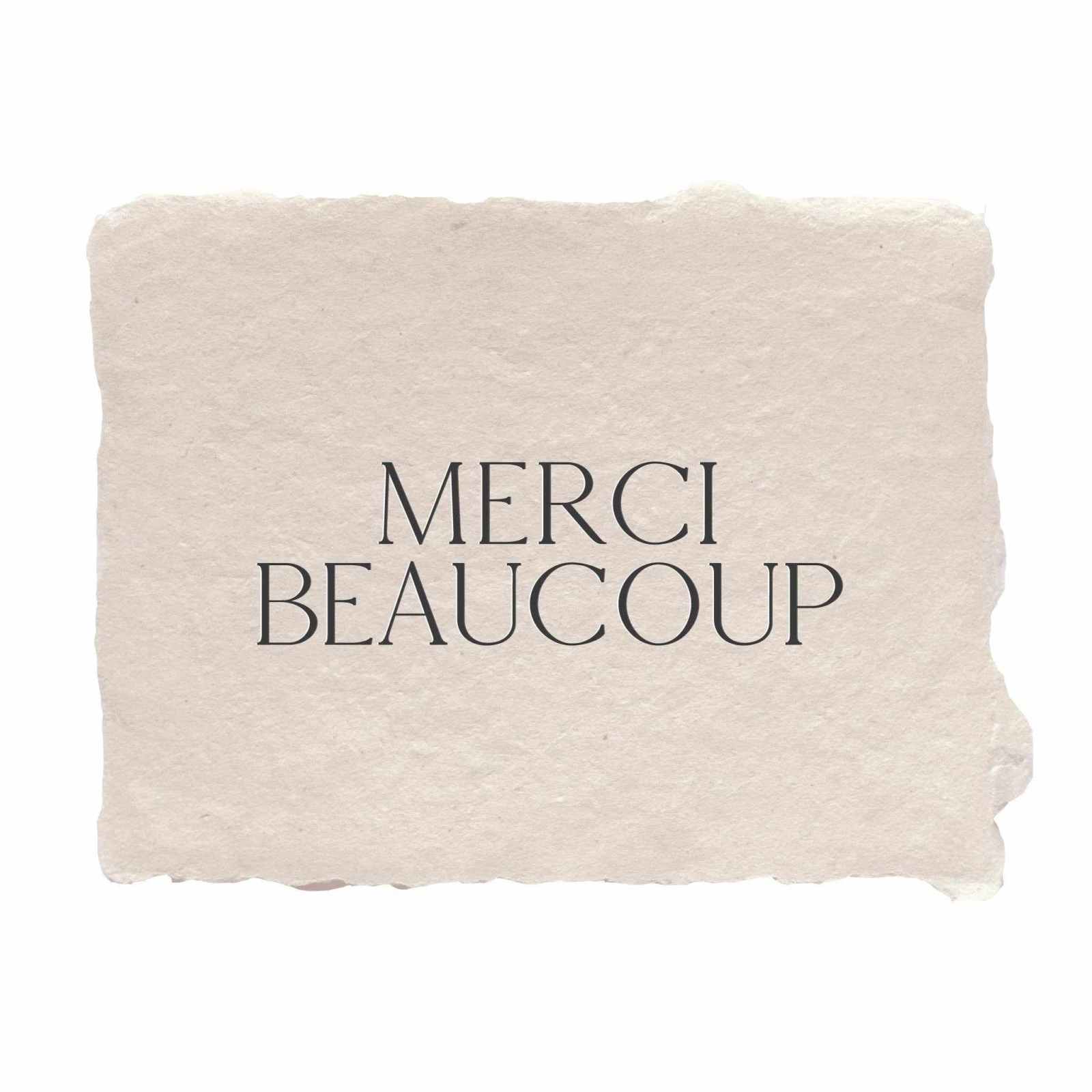 Merci beaucoup note card – Curated Home Decor